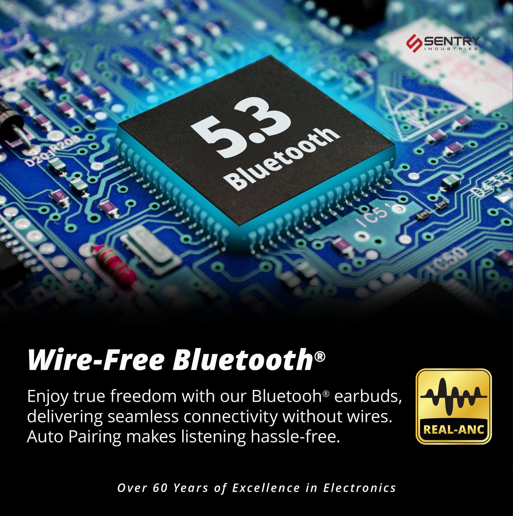 SENTRY OSE Dot Bluetooth Wireless Earbuds, Active Noise Canceling, -20 ...